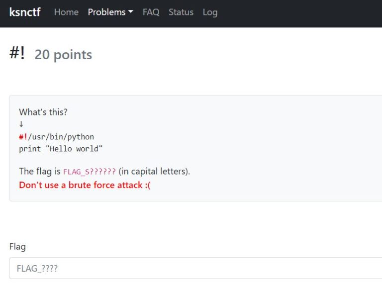 【CTFトレーニング】ksnctf＃10 #! とksnctf＃35 Simple Auth II を解いてみた【20ポイント問題】【難易度低め?】 | MARU’S ホビーブログ